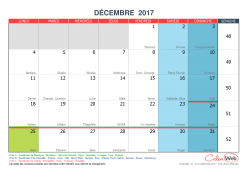 Calendriers mensuels - Calenweb.com